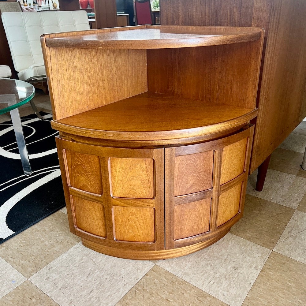 Teak Squares Corner Cabinet by Nathan | circa61 Modern
