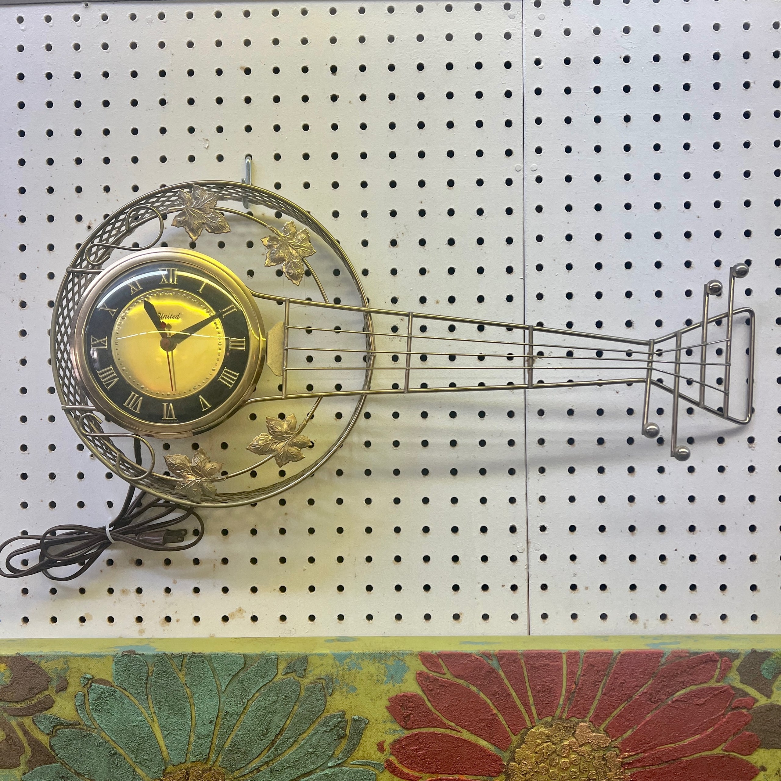 Vintage Mandolin Wall Clock by United | circa61 Modern
