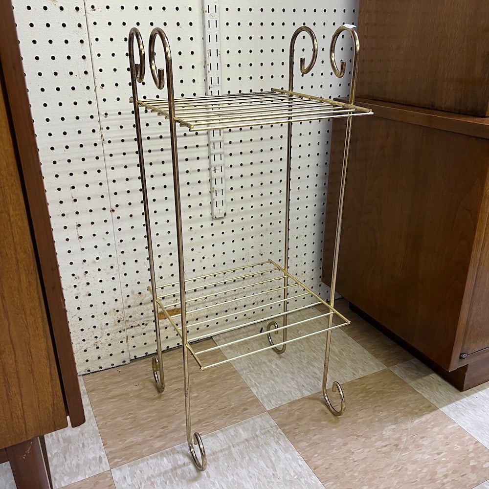 Brass Two-Tier Stand | circa61 Modern